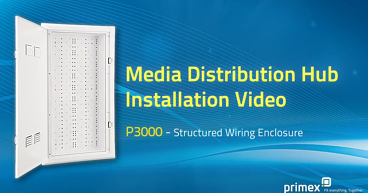 Media Distribution Hubs - Structured Wiring Enclosure Installation
